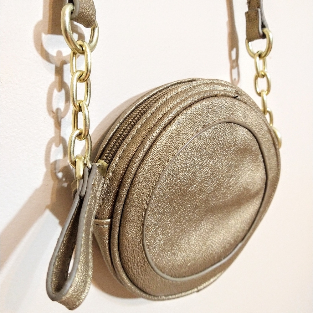 The Limited Unique Circular Crossbody Gold Purse - Gem